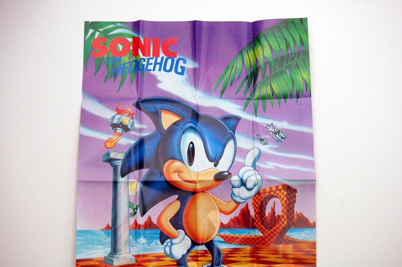 Sonic the Hedghog poster... - Retro Games Collector