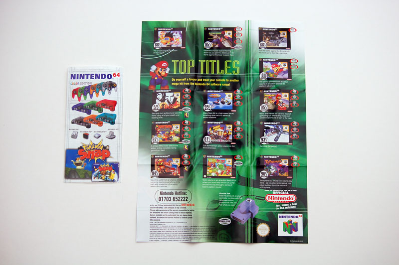 Nintendo 64 brochure and mini poster - Retro Games Collector