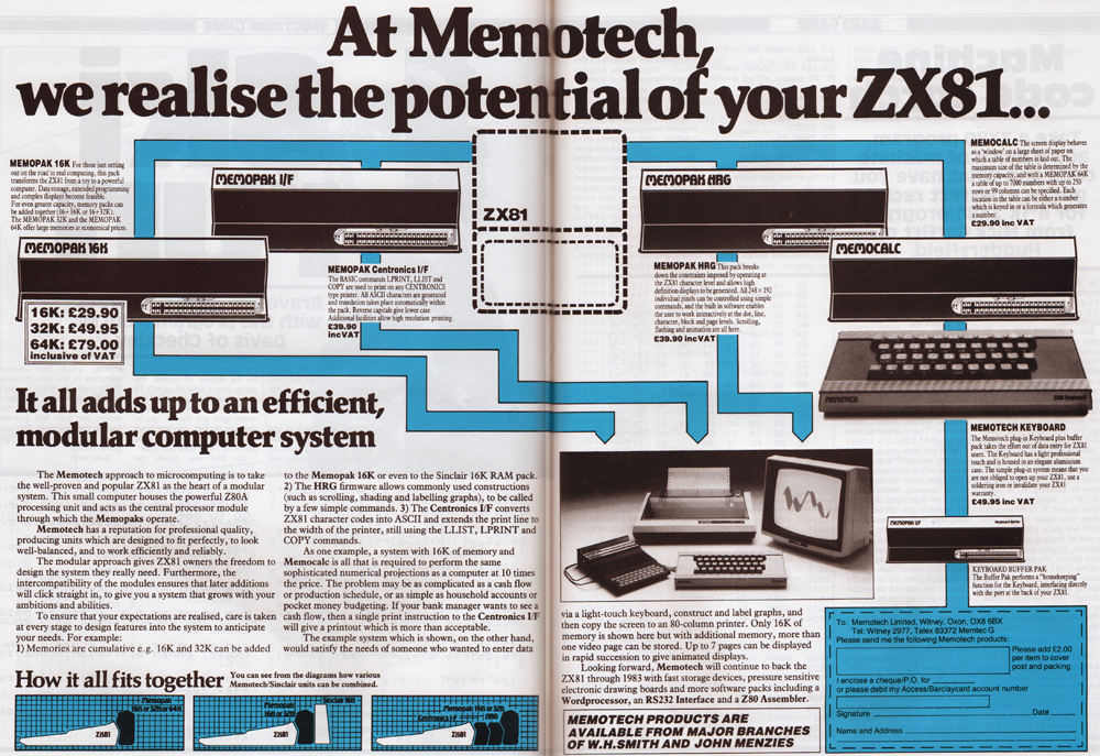 Memotech peripherals - Retro Games Collector